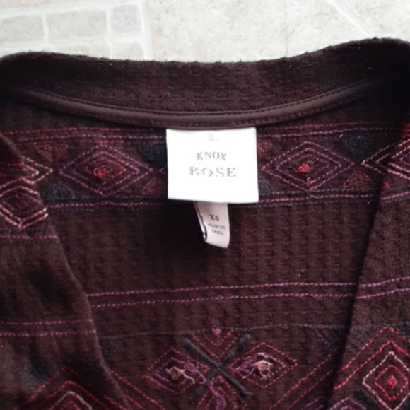 Knox Rose | Sweaters | Knox Rose Boho Tribal Embroidered Duster | Poshmark